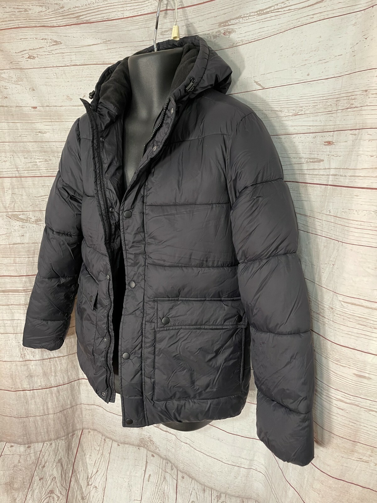 Outerwear Designed By F&F Men’s Jacket Hooded Navy Sn… - Gem