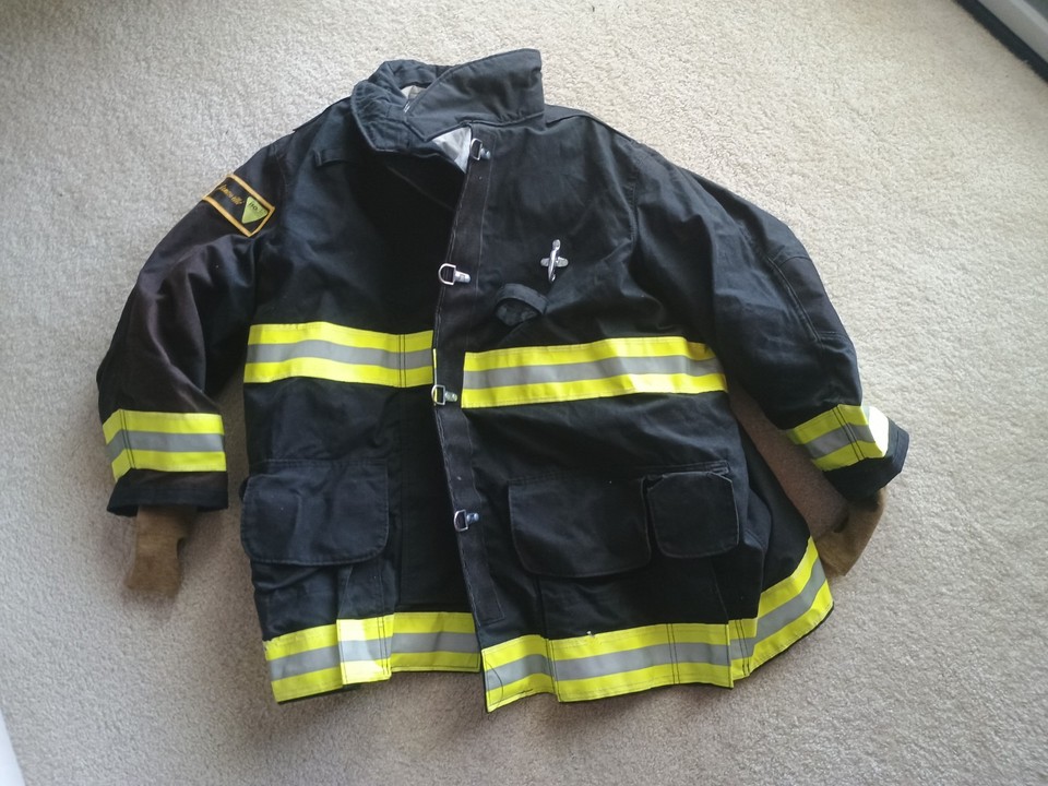 Chicago fire department, firefighter turnout coat size 54 chest 34.5 ...