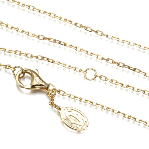 Auth Cartier Chain Necklace 2C Charm 53cm 18K 750 Yellow Gold | eBay