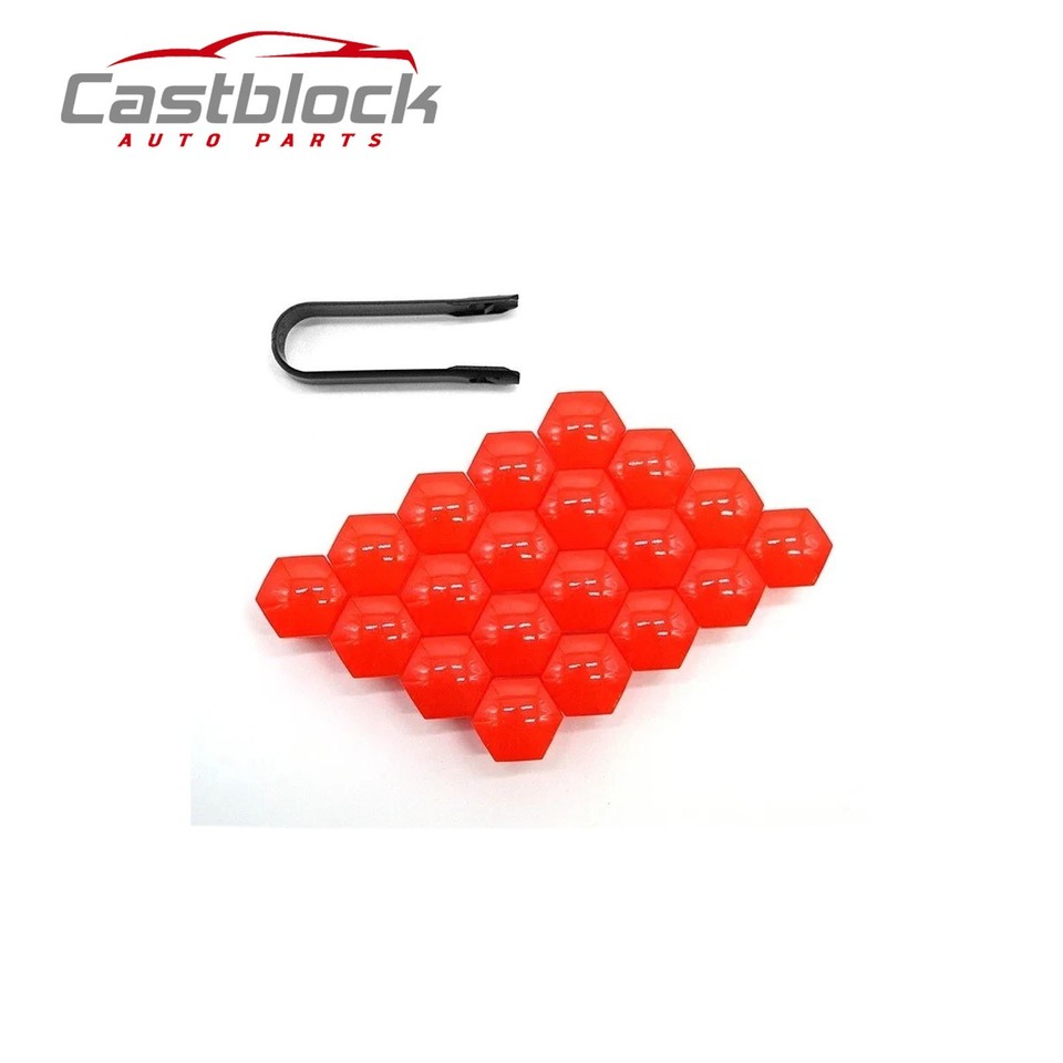 20PC Car Wheel Nut Lug Cover Hub Screw Caps Bolt Rims Tire With Tool ...