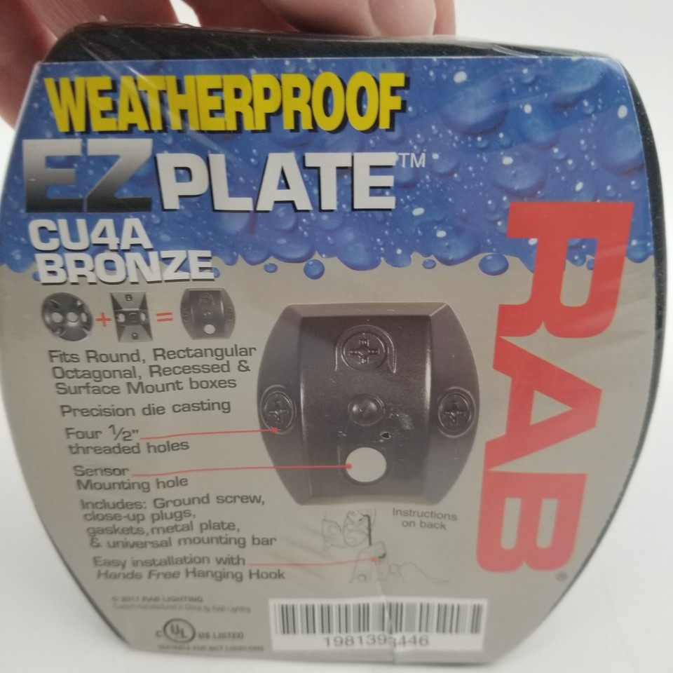 RAB Lighting Weatherproof EZ Plate CU4 Bronze for Wet Locations New | eBay