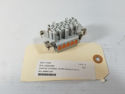 Generic 222011082 10-Pin Female Plug Contact Insert | eBay