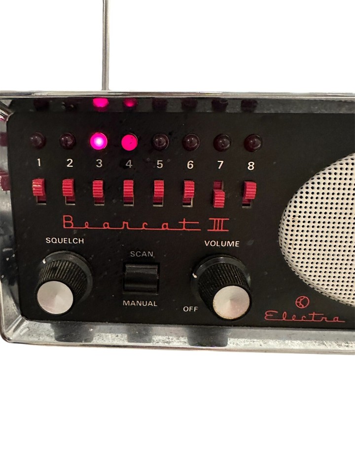 Vintage Electra Bearcat Receiver Police Scanner BCIII Model 3 Tested ...