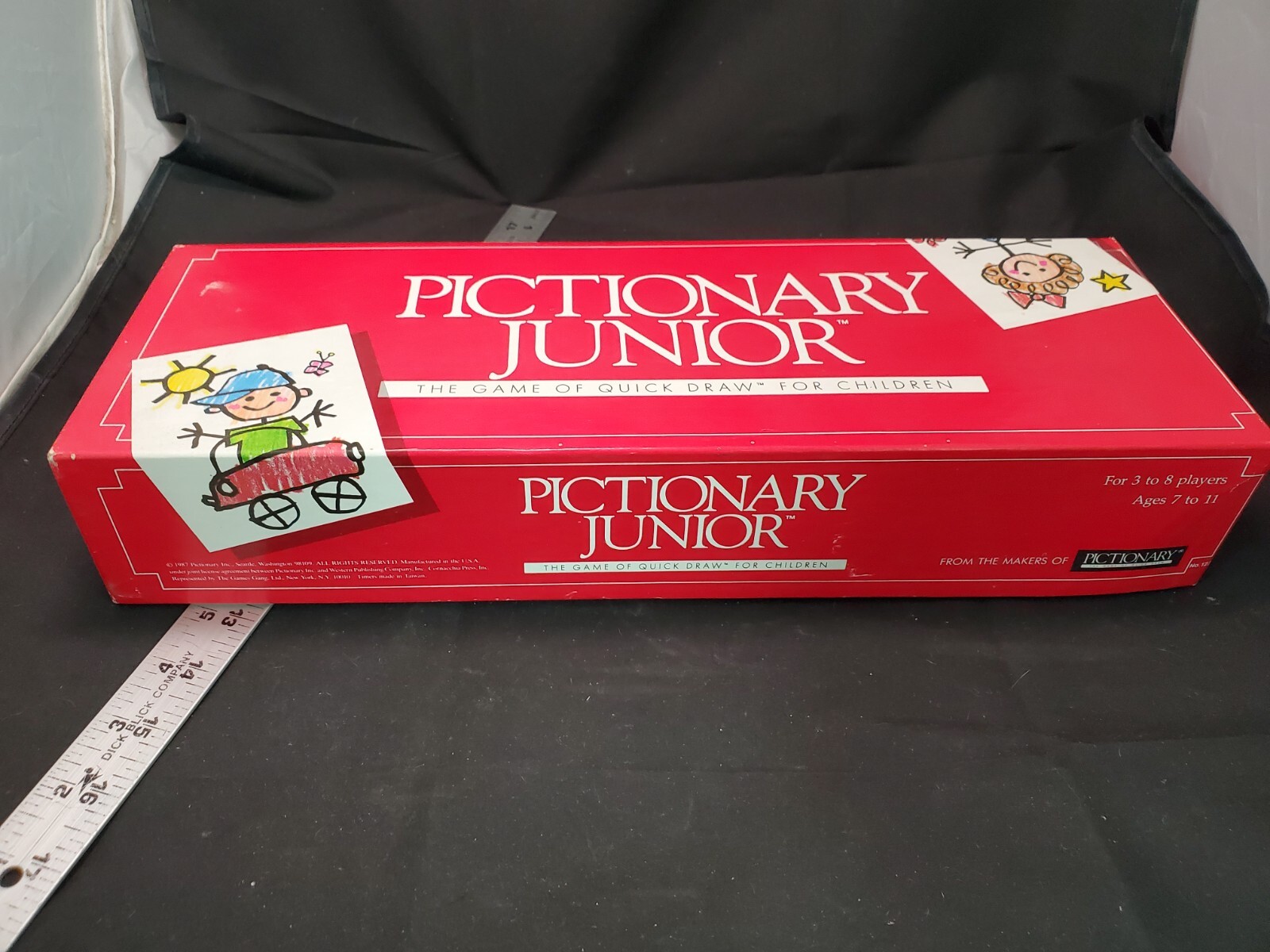 VINTAGE Pictionary Juhnior COMPLETE 1987 Classic Drawing Board Game | eBay