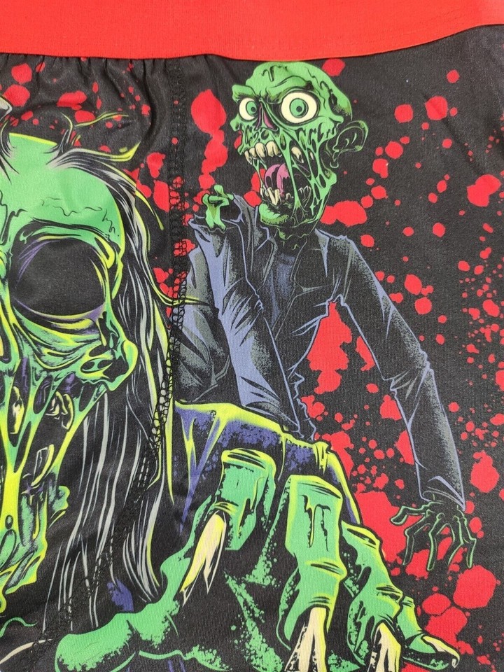 Random Stock Apparel Underwear Zombie Halloween Scary Boxer Briefs ...