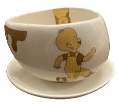 Max Brenner Hug Mug Chocolate Kid By The Bald Man Ceramic Teardrop Cup ...