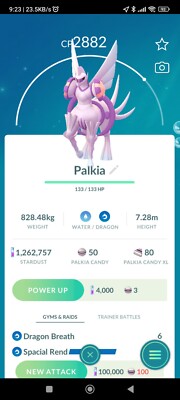 Palkia ( Origin Forme ) Legacy ( Spacial Rend ) Pokemon Trade Go | eBay
