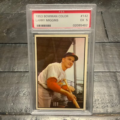 1953 Bowman Color Larry Miggins #142 *Cardinals* PSA 5 EX | eBay