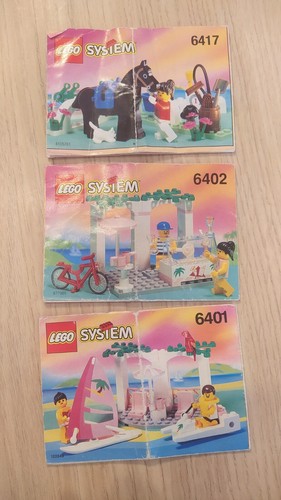 3 notices Lego d'origine 6401 6402 6417 | eBay