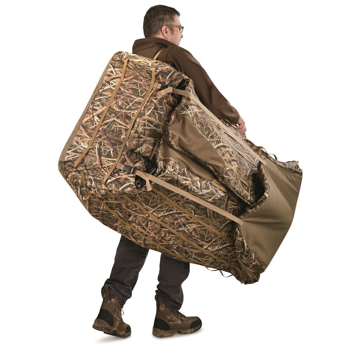 Waterfowl Hunting Layout Blind Duck Geese Mossy Blades Field Max Camo ...