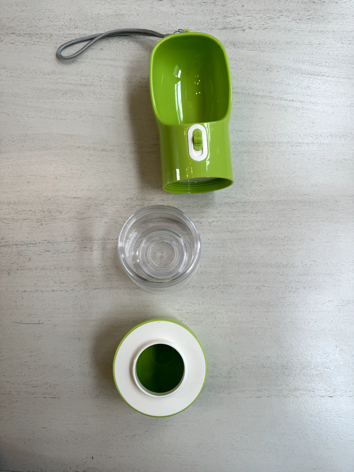 Dog Water Bottle Dispenser Outdoor Food Kibble Snacks Pet Water Feeder ...