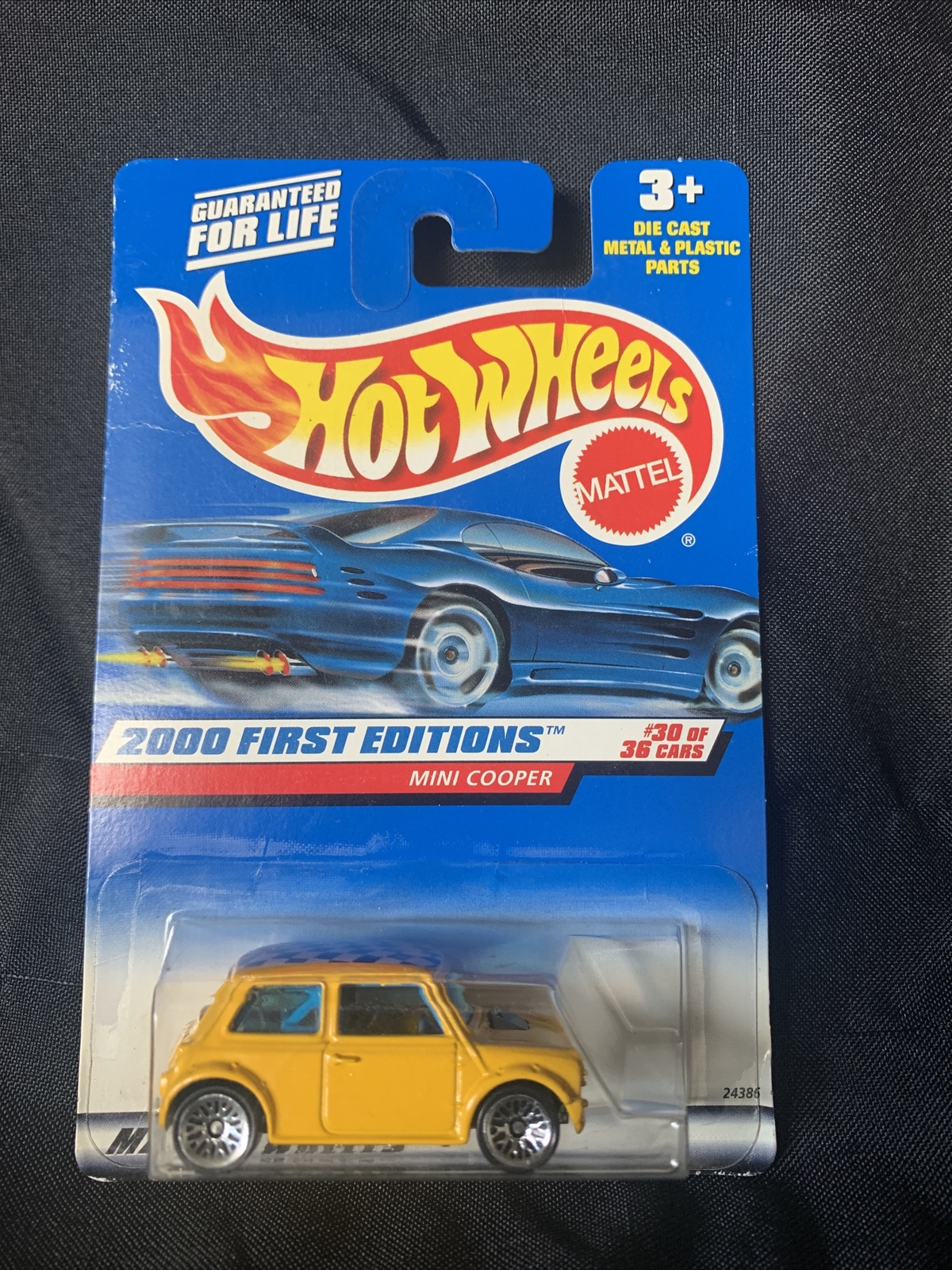 Hot Wheels Mini Cooper Yellow 2000 First Edition New on Card READ DESC ...