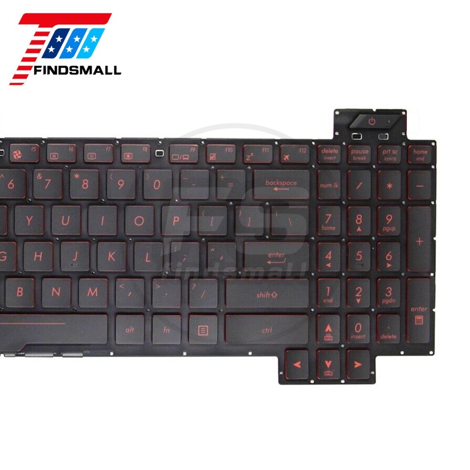 US Backlit Keyboard for ASUS TUF Gaming FX505 FX505DY FX505DT FX505DU ...