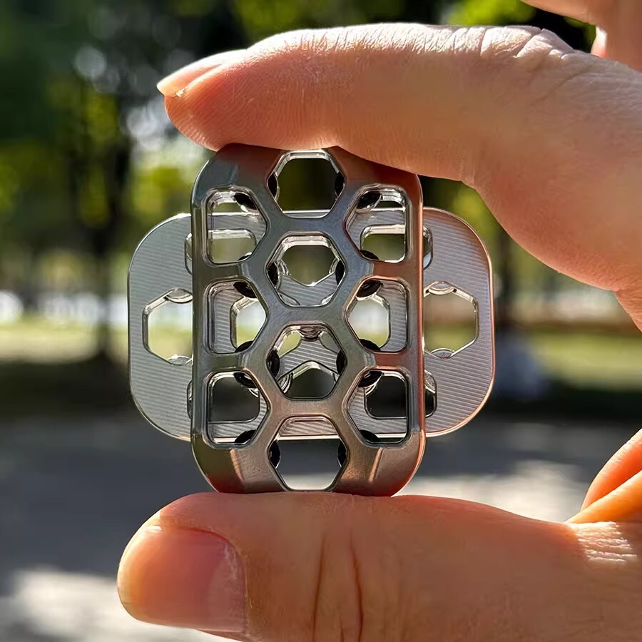 New design Hex skeleton Titanium alloy unlimited haptic fidget slider ...