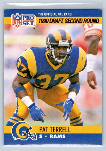 1990 Pro Set Series 2 Football - Pat Terrell - Los Angeles Rams - RC ...
