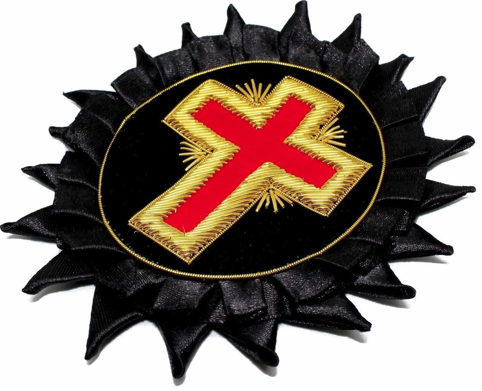 Knight Templar Past Commander Chapeau Cross Rosette bullion 2 PCS SET ...