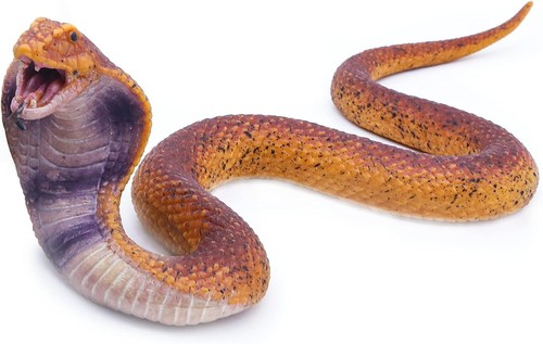 Realistic Fake Snakes Toy, Soft Rubber Snake Figure Garden Scare Birds ...