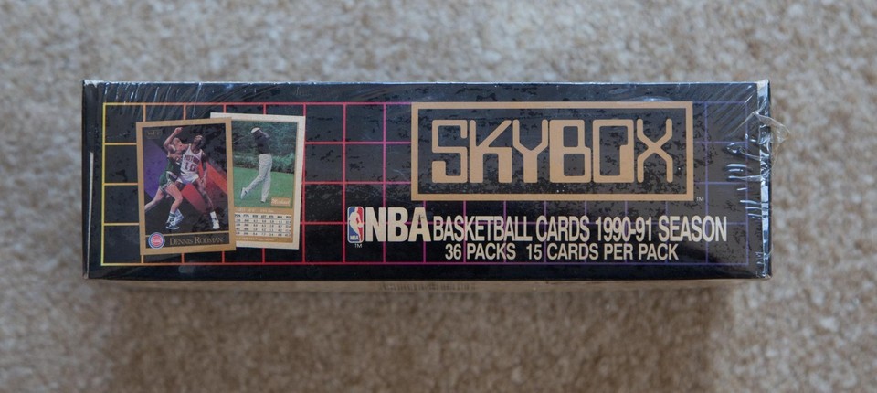 1990-1991 NBA SKYBOX Basketball ~ Factory Sealed Box ~ 36 Packs SERIES ...