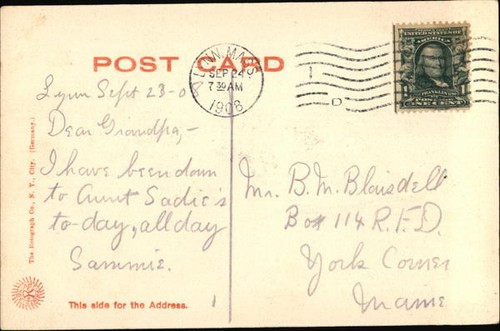 Lynn,MA Central Square Rotograph 1908 Essex County Massachusetts ...