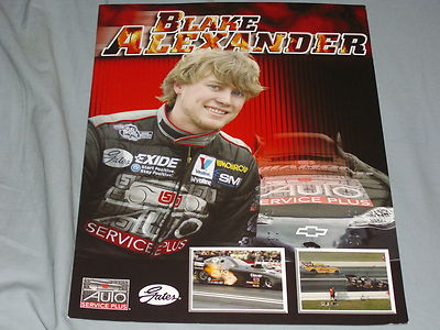 2012 BLAKE ALEXANDER AUTO SERVICE PLUS FUNNY CAR NHRA POSTCARD | eBay
