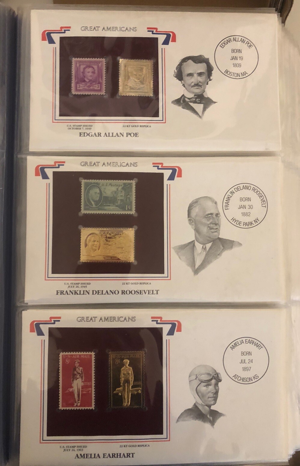 Postal Commemorative Society's 'Great Americans on Stamps' - Complete ...