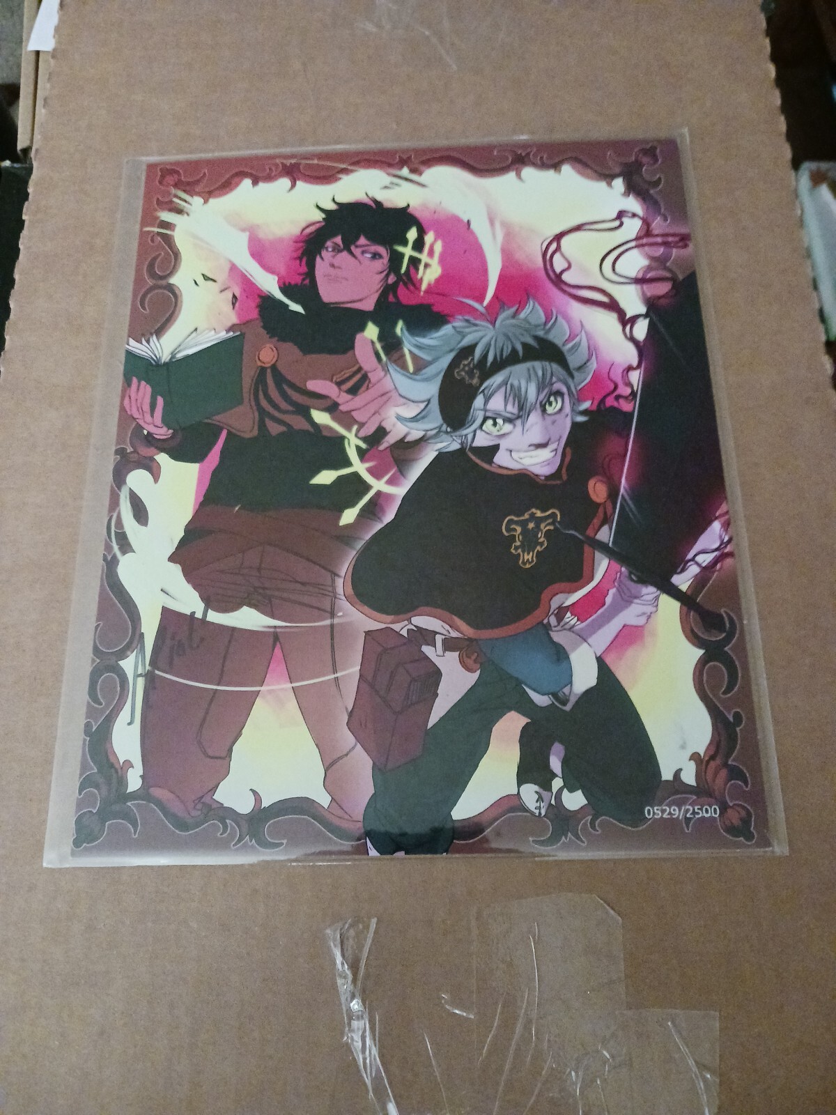 Black Clover Anime Print Artist Signed Ashley Riot Bam Authentic ...