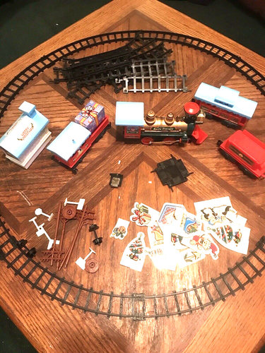 Train Set Plastic Musical Santa Express # 15019 Scientific Toys VTG-See ...