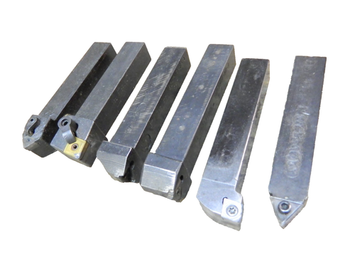 6 pcs. Carbide Insert Lathe Turn, Chamfer, Thread Tools 3/4" Shanks | eBay