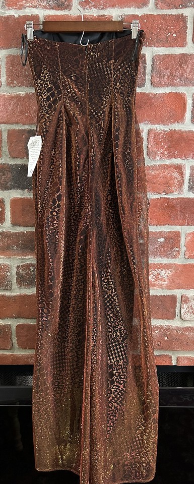 VTG Jessica McClintock Gunne Sax Millennium 2000 Leopard Shimmer Gown ...
