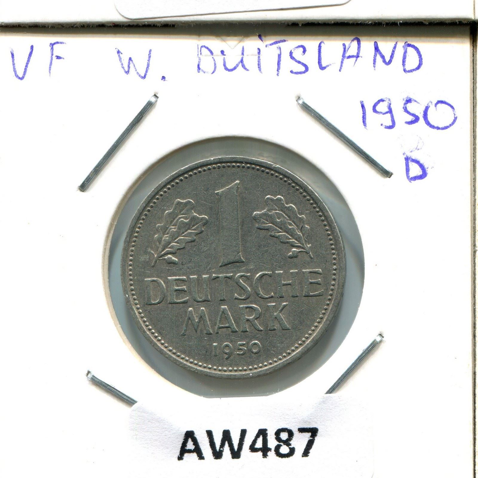 1 DM 1950 D DEUTSCHLAND GERMANY Münze #AW487.D | eBay.de