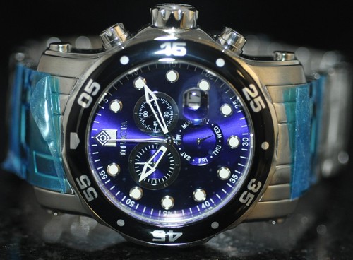 Invicta Men's Pro Diver Ocean Master Swiss Chrono Blue Purple Dial ...
