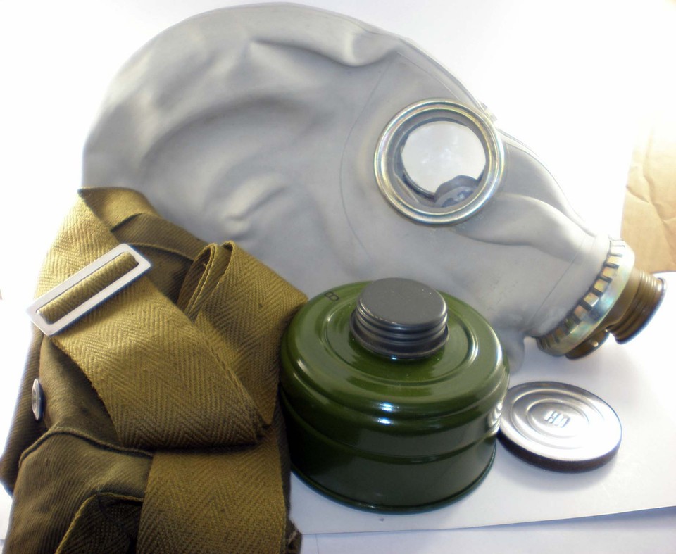 Cosplay Gas mask GP-5 Gray Size-1 Small Soviet USSR Military FULL SET ...