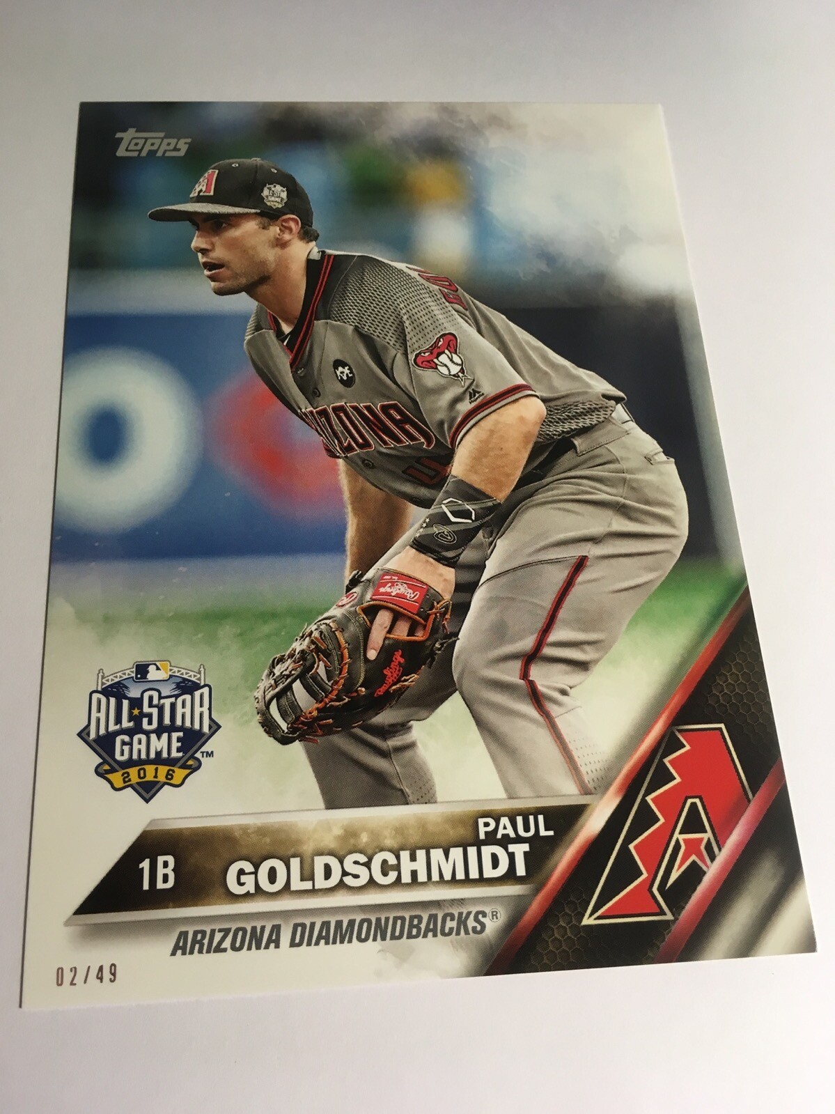 2016 Topps Update Jumbo 5x7 Paul Goldschmidt DBacks US273 AS #’d 02/49 ...