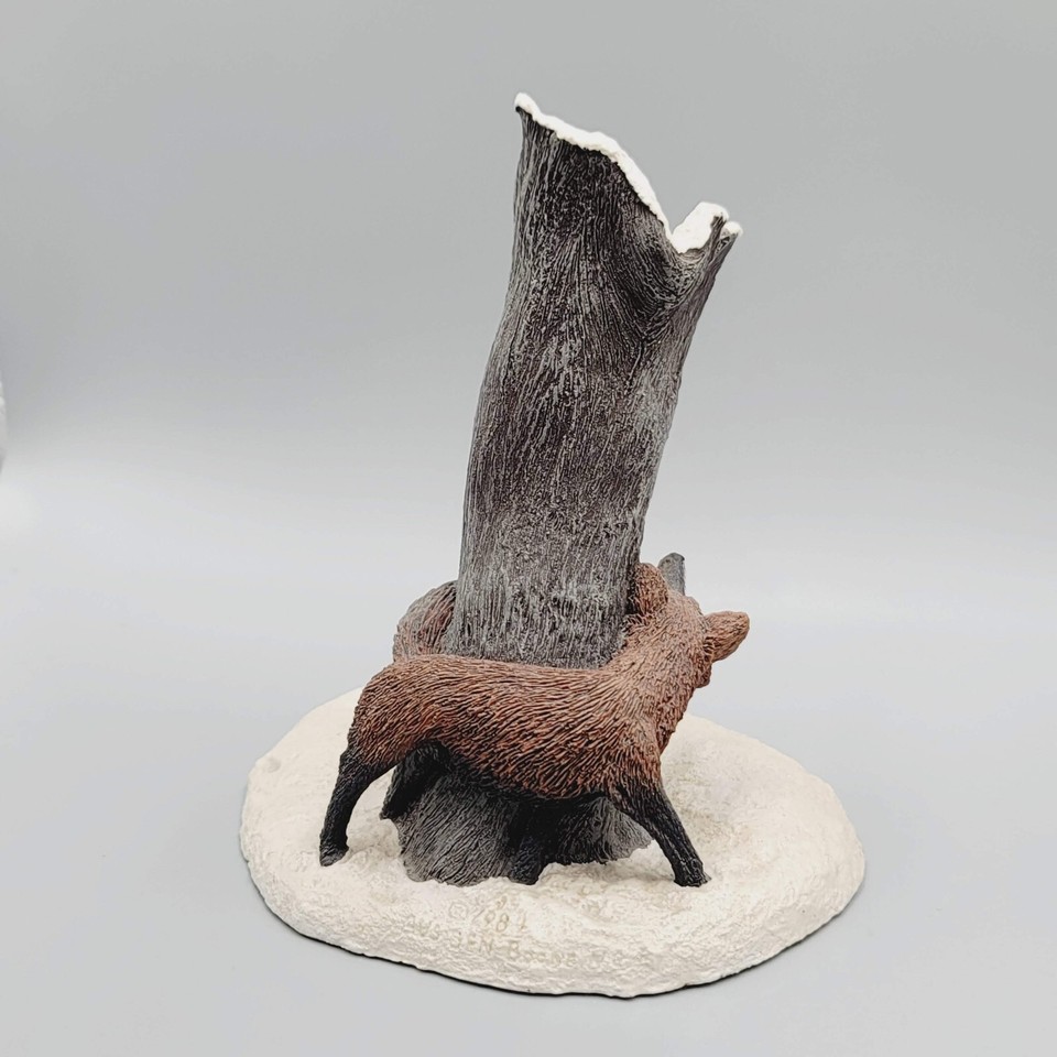 1984 HTF AUS-BEN Cast Bronze RACCOON FOX FIGURINE CHARLES EARNHARDT 6 ...