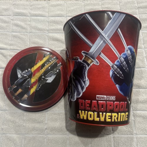 Regal Theater Deadpool Wolverine Metal Tin Popcorn Bucket Container ...