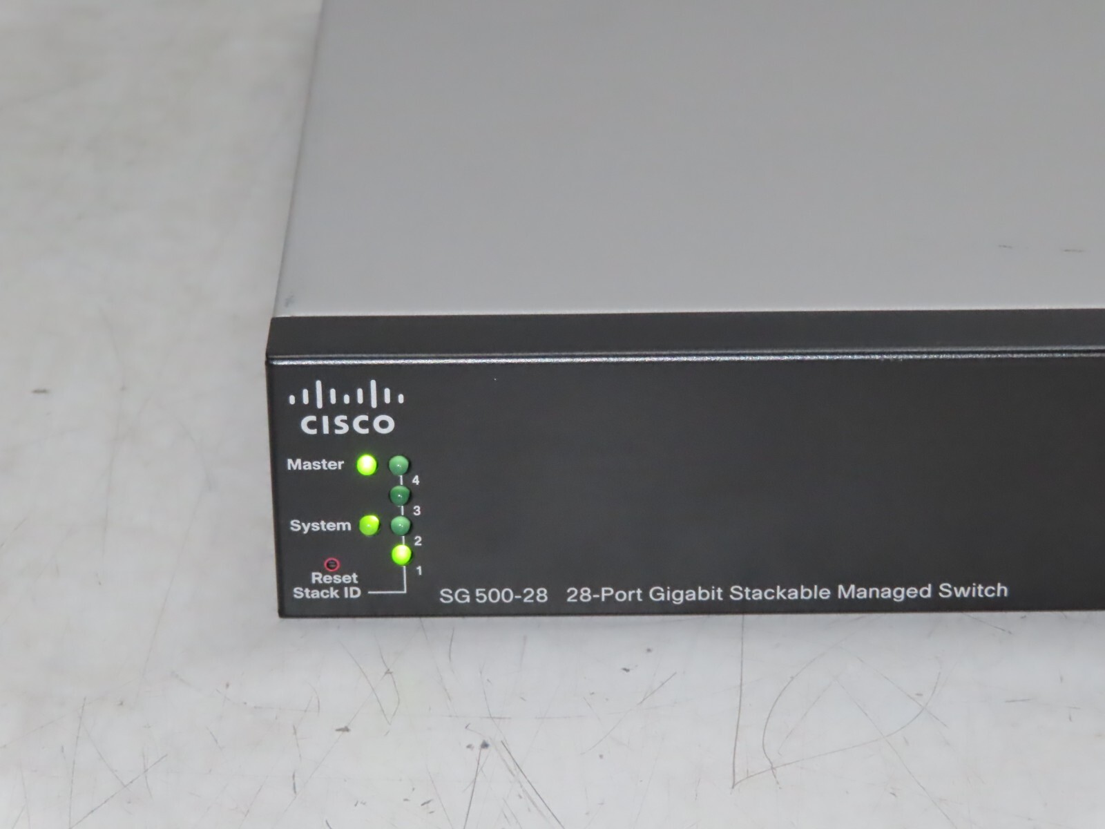 Cisco SG500-28 28-Port Gigabit Stackable Managed Network Switch SG500 ...