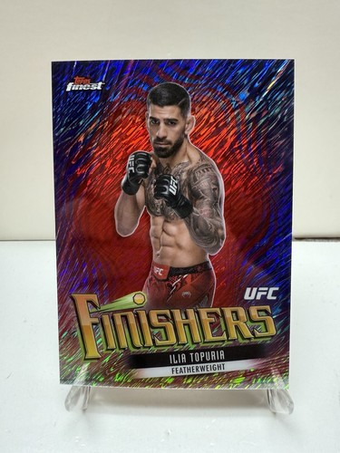 Ilila Topuria 2024 Topps Finest UFC Red Shimmer Finishers #FIN-4 RARE ...