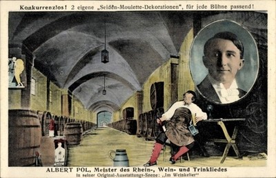 Ak Albert Pol, Meister des Rhein-, Wein- und Trinkliedes, Im ...