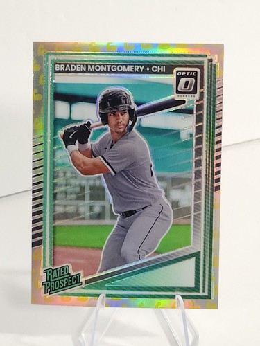 2025 Donruss Optic #191 Braden Montgomery Rated Prospect Flex Emoji ...