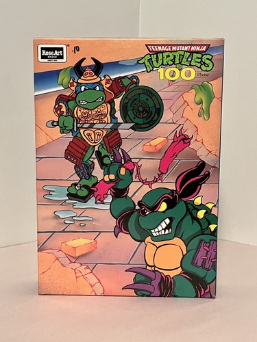 TMNT Vintage Jigsaw Puzzle Rose Art “Samurai Leonardo” Slash 100 Piece ...