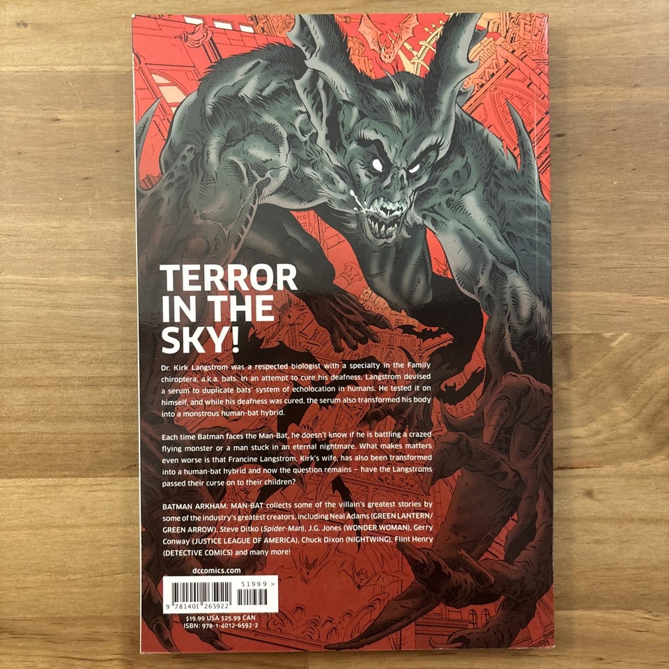 Batman Arkham Man-Bat (DC Comics) OOP Trade Paperback TPB - NEVER READ ...