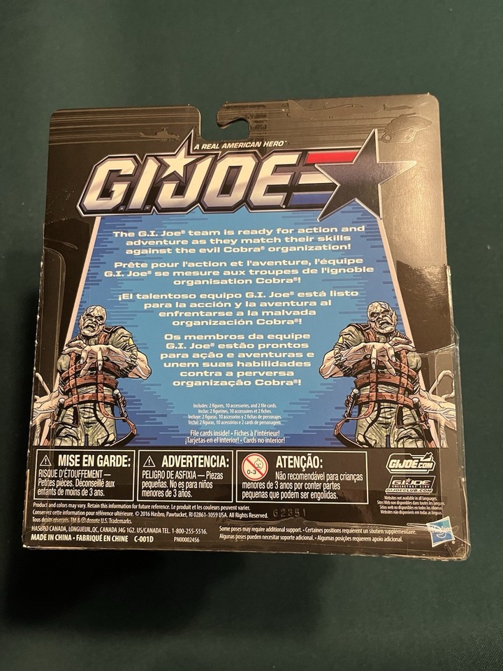 GI Joe 50th Anniversary Two Pack Lot Zombie Viper Snake Eyes Cobra Etc ...