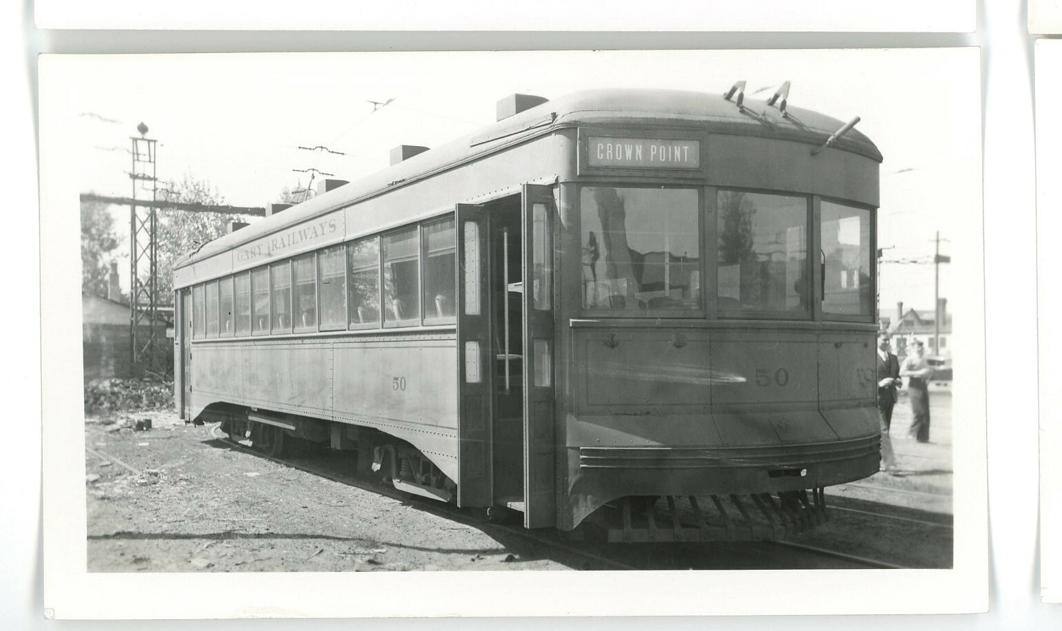 GARY RAILWAYS Trolley Gary IN Indiana Crown Point Original ca 1930s 40s ...