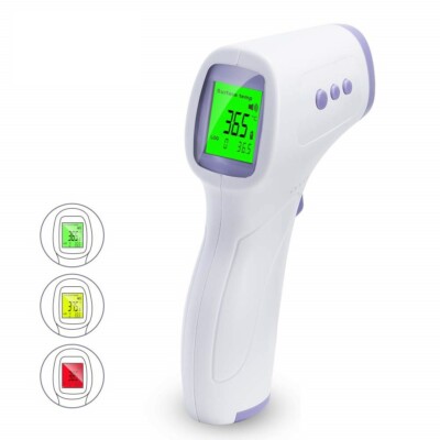 Non-Contact Digital Infrared Forehead Thermometer Medical Grade 1 Sec ...