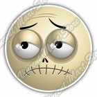 Voodoo Macumba Smiley Emotions Sad Corpse Car Bumper Vinyl Sticker ...