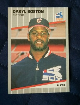 1989 Fleer Chicago White Sox Baseball Card #492 Daryl Boston | eBay