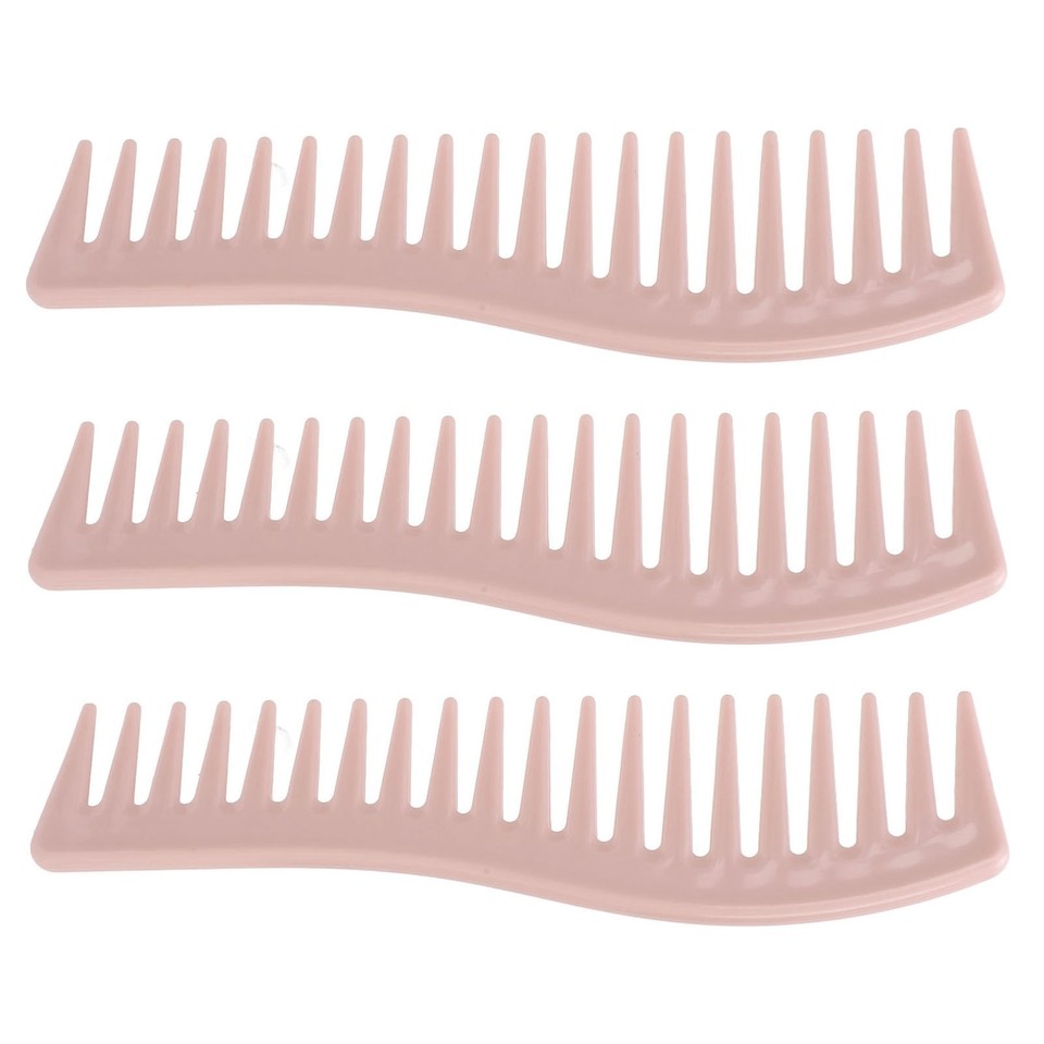 10PCS Hair Detangling Comb Plastic Wide Tooth Compact Professional ...