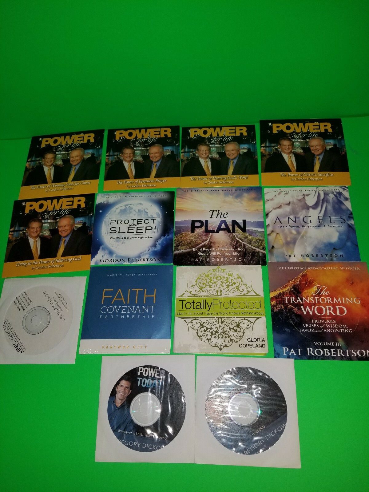 POWER FOR LIFE 700 Club CDs Pat & Gordon Robertson sermons and others ...