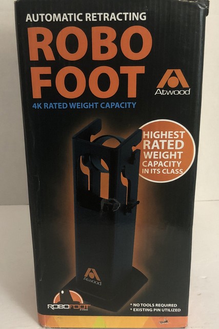 Atwood 81030 Black Robofoot Retractable Jack Foot - 4000 Lb. Load ...