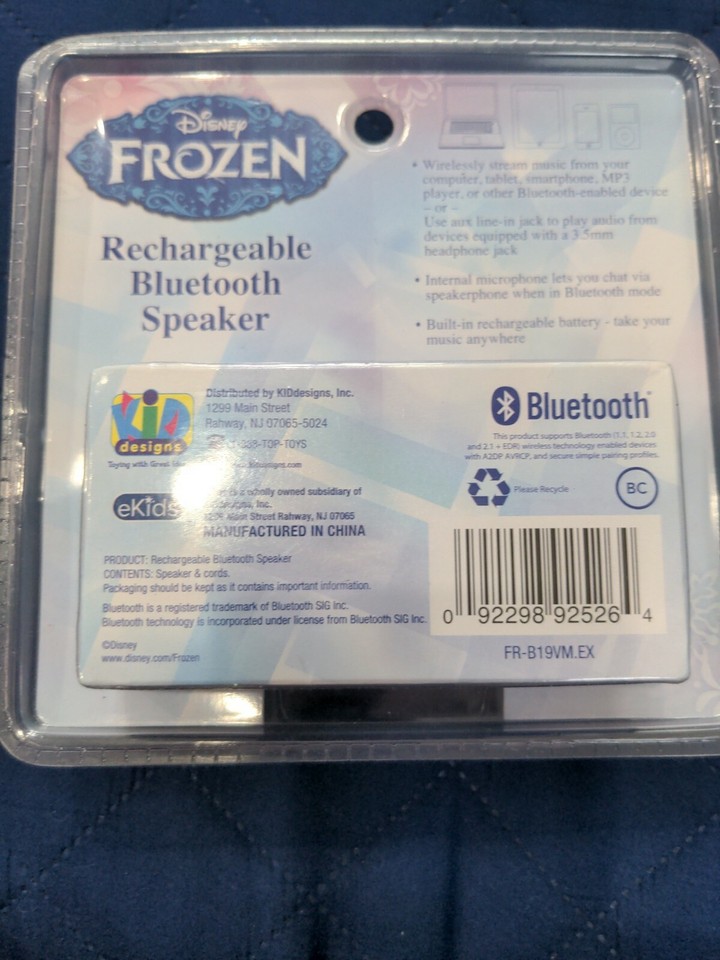New Disney Frozen Rechargeable Bluetooth Speaker anna elsa blue tooth mp3 audio | eBay